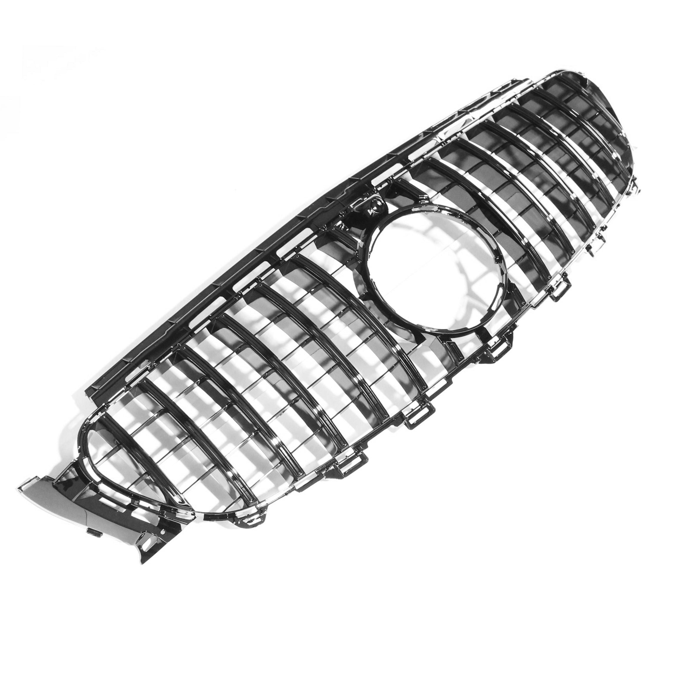 MERCEDES W213 & C238 2017-2020 E-CLASS GLOSS BLACK PANAMERICA GRILLE ...