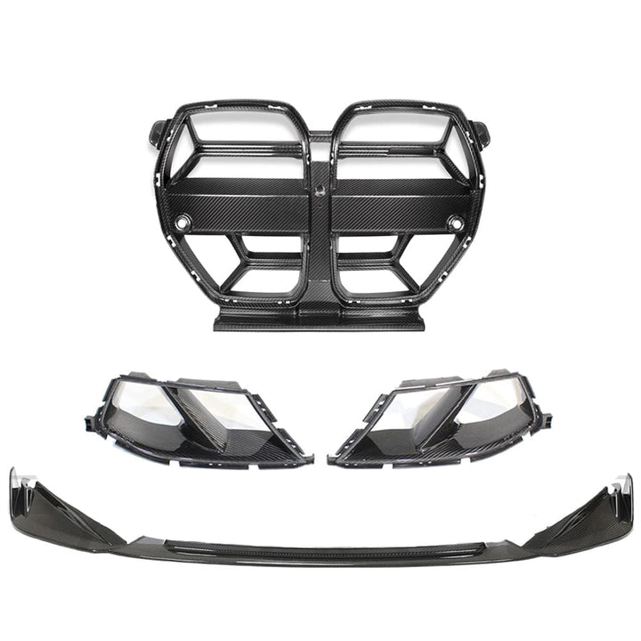 BMW M3/M4 G80/G81/G82/G83 CARBON FIBRE FRONT END KIT - V1 WITH ACC ...